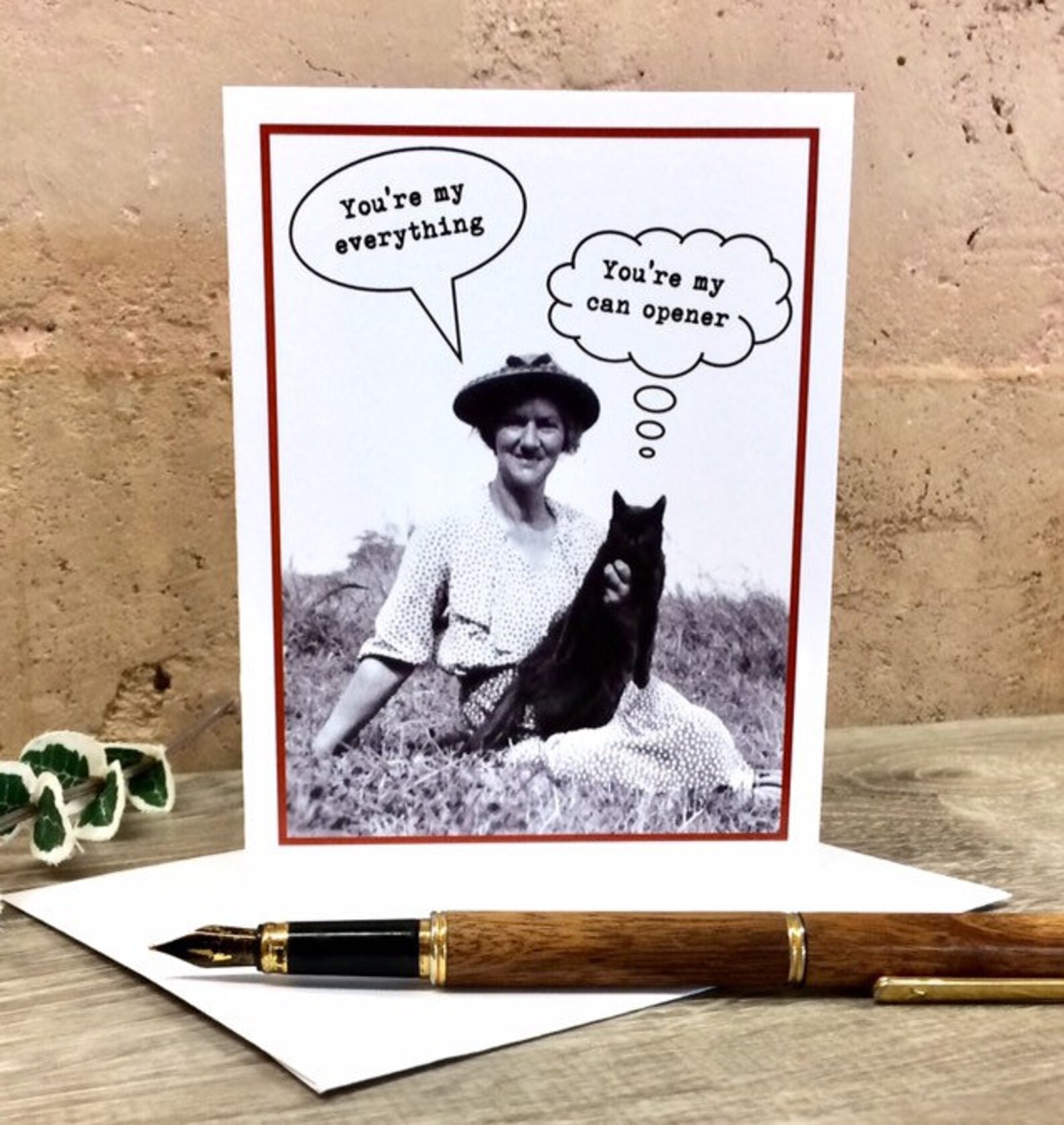 Funny Cat Card, Card for a Cat Lover, You're My Can Opener - Etsy