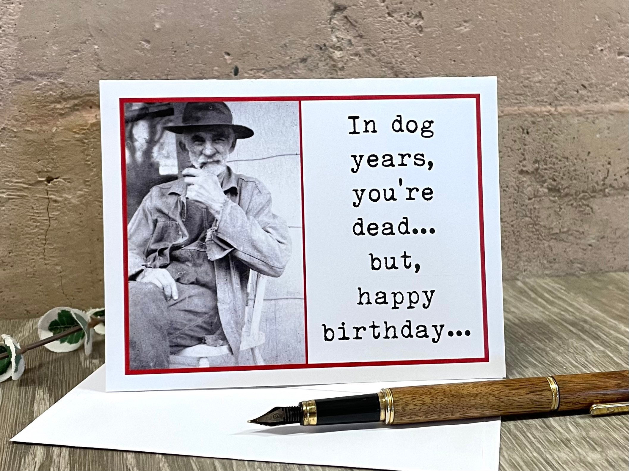 Funny Birthday Card for Man Vintage Photo Birthday Card for - Etsy