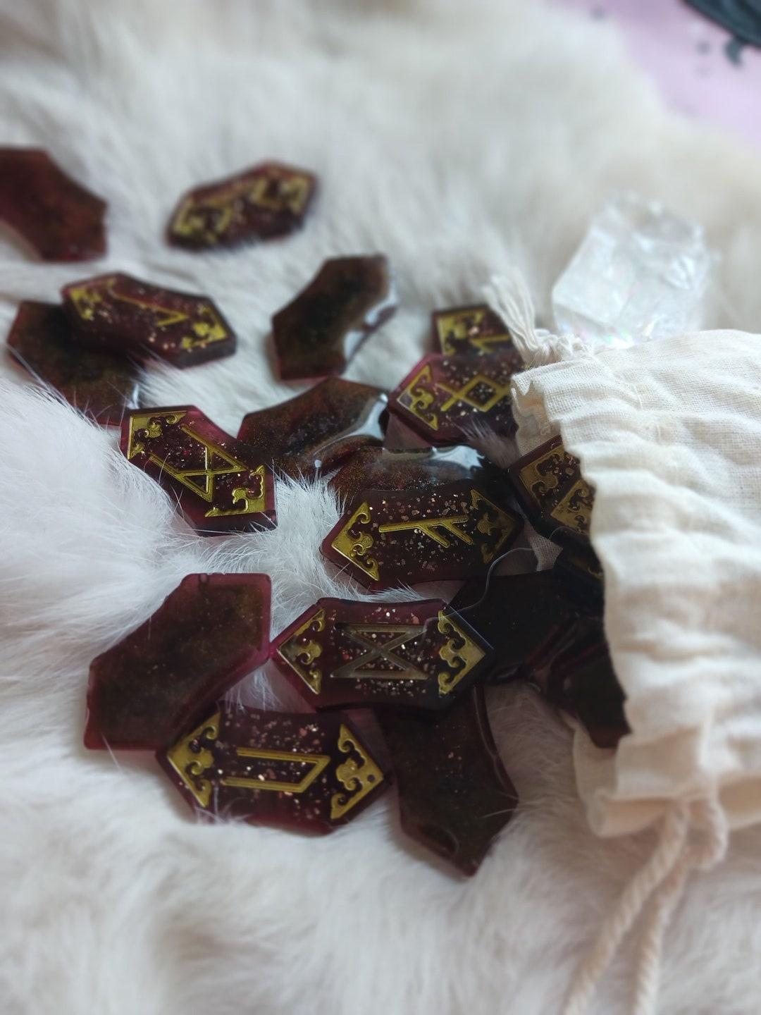 Hand Cast Resin Rune Set - Etsy