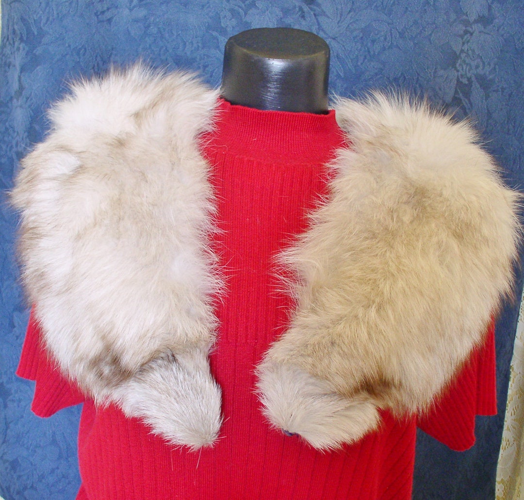 Fox Collar Vintage Red Fox Fur Collar.....vintage Light Red Fox Fur ...