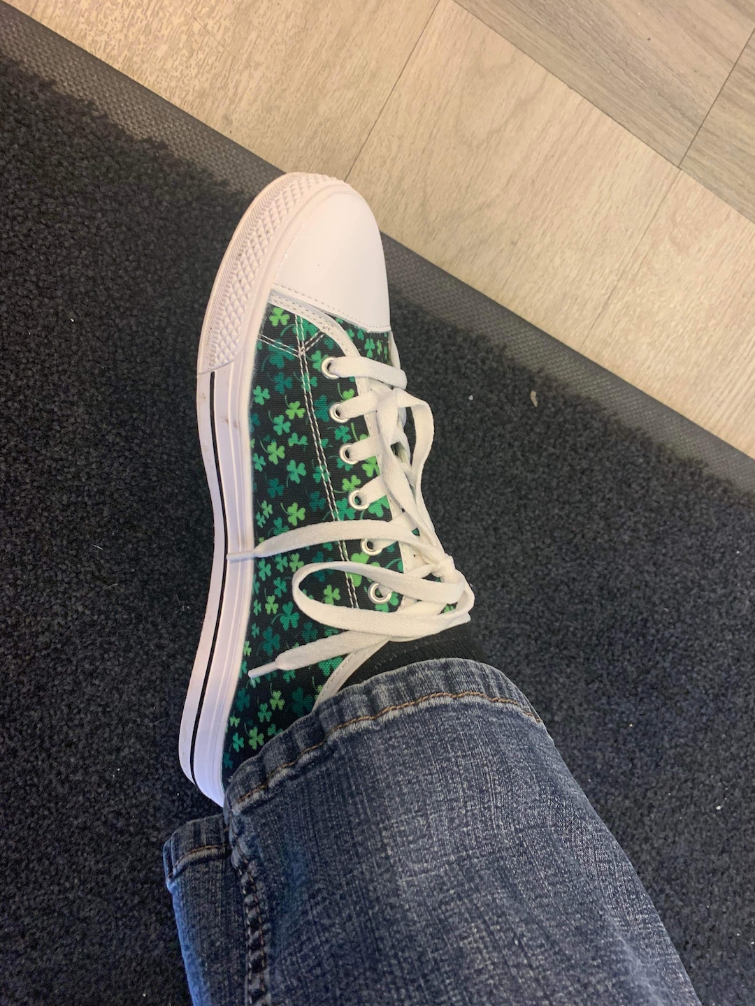 Women's Low Top Shamrock Sneakers, St Patrick's Day Shoes, Irish St ...
