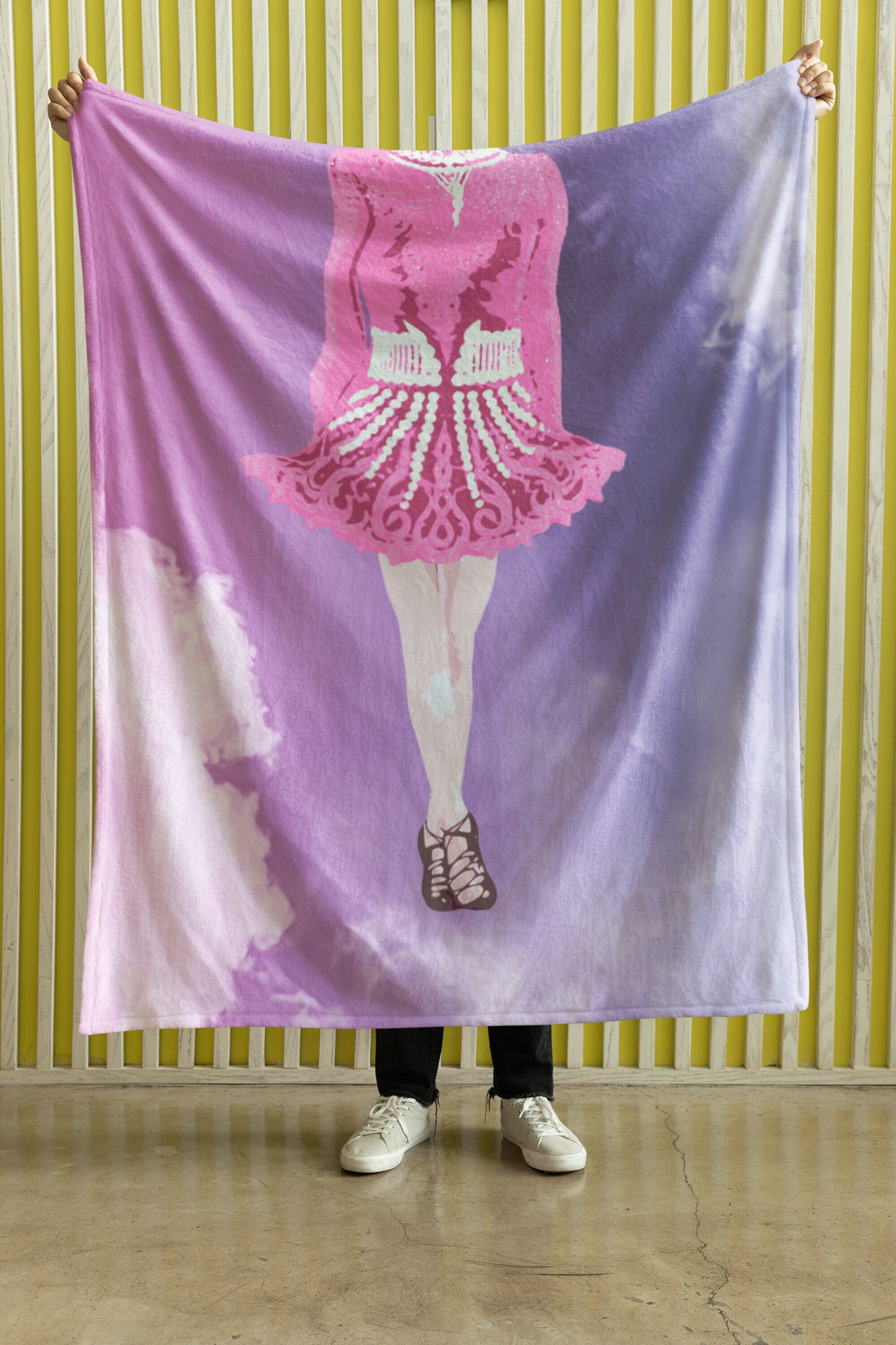 Irish Dancer Plush Blanket Irish Dance Gifts Ireland Dance - Etsy