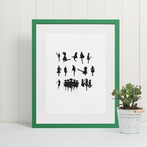 Original Irish Dancers Silhouette SVG 13 Images, Irish Dance Svg, Irish ...