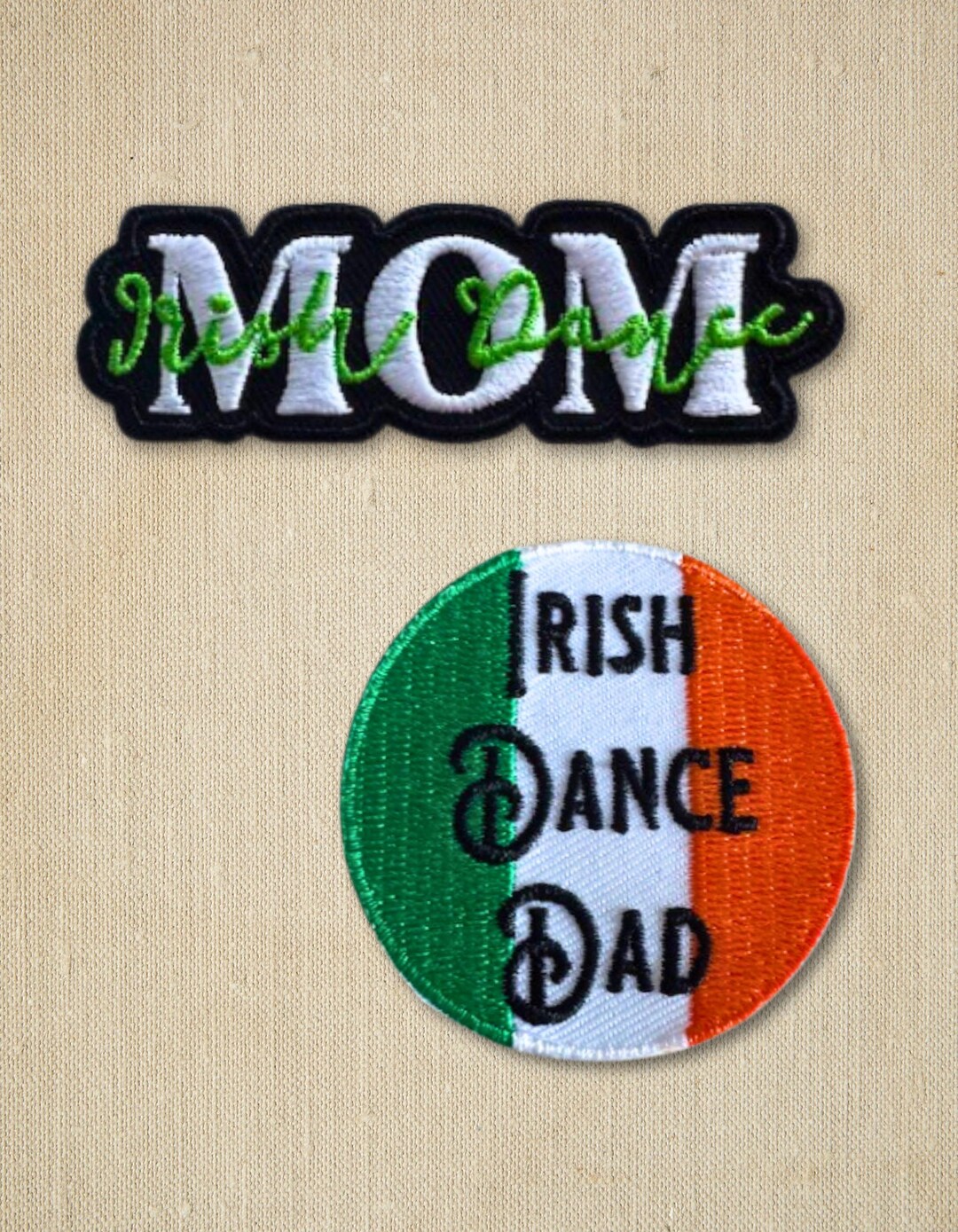Irish Dance Mom & Dad Patches – Heat Transfer – Feisty Fitzy Original ...