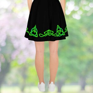 Green and Black Celtic Knot Women's Skirt Irish Dance Skirt, Irish ...