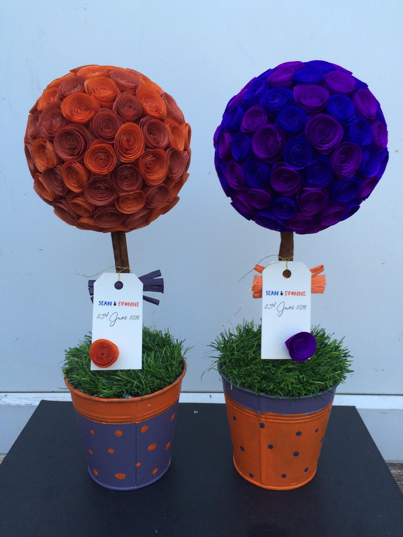 Paper Flower Topiary Tree/table Centrepiece/table Decoration/wedding ...