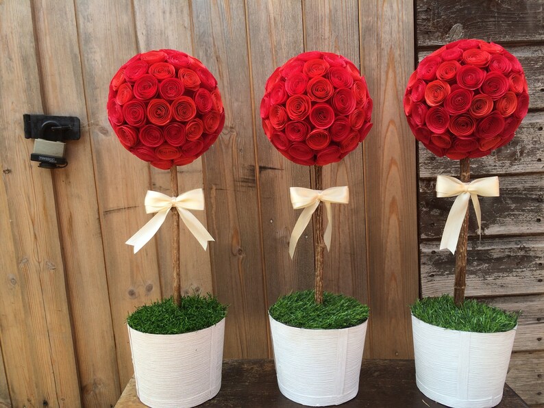 Paper Flower Topiary Tree/table Centrepiece/table Decoration/wedding ...