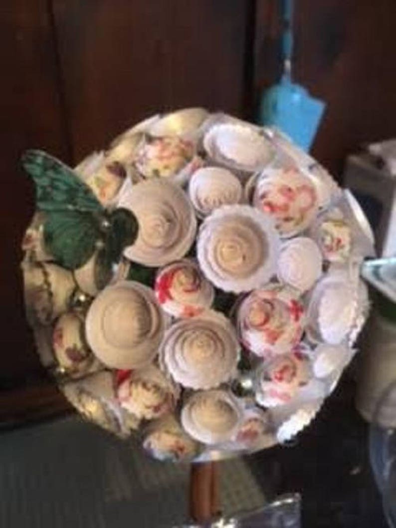 Paper Flower Topiary Tree/table Centrepiece/table Decoration/wedding ...
