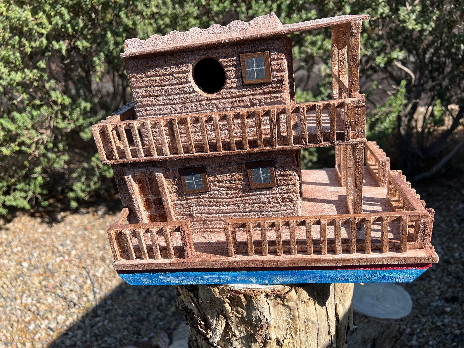 Houseboat Birdhouse Free Shipping - Etsy