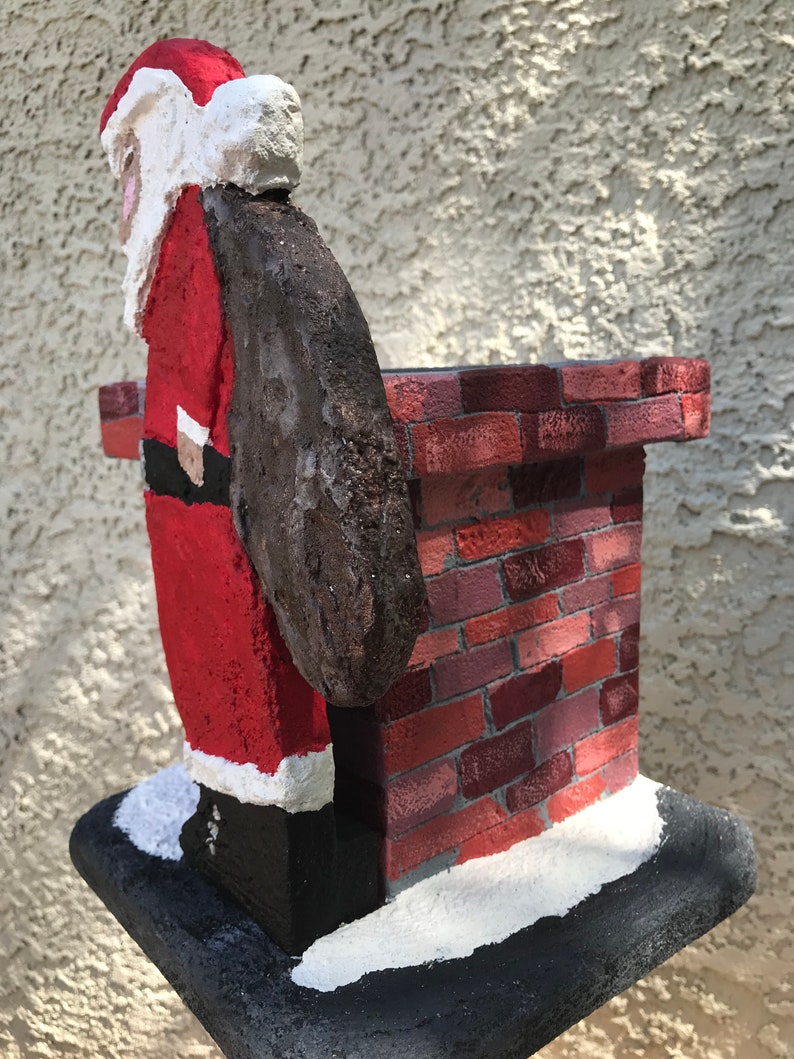 SANTA CHIMNEY BIRDHOUSE - Etsy