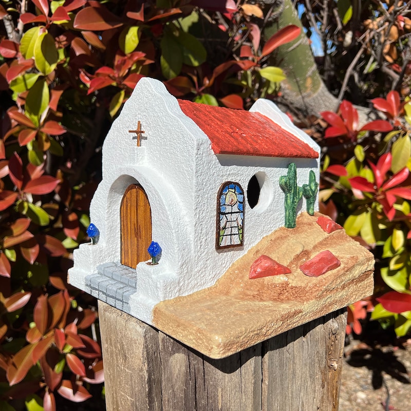 Church Bird House - Etsy