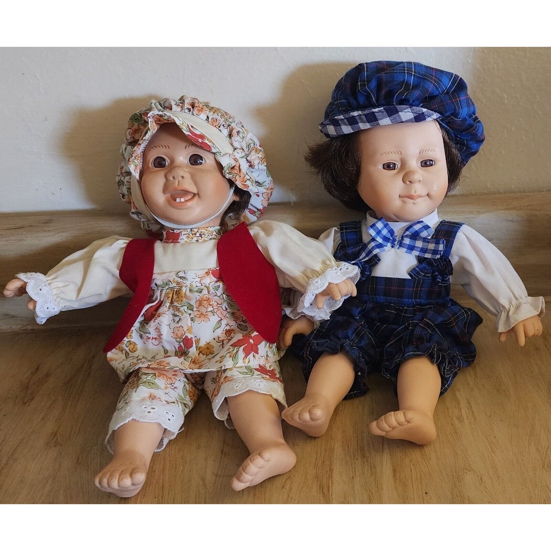 Vintage Gi Go Toys Expression Boy & Girl Dolls Adorable Set in Outfits ...