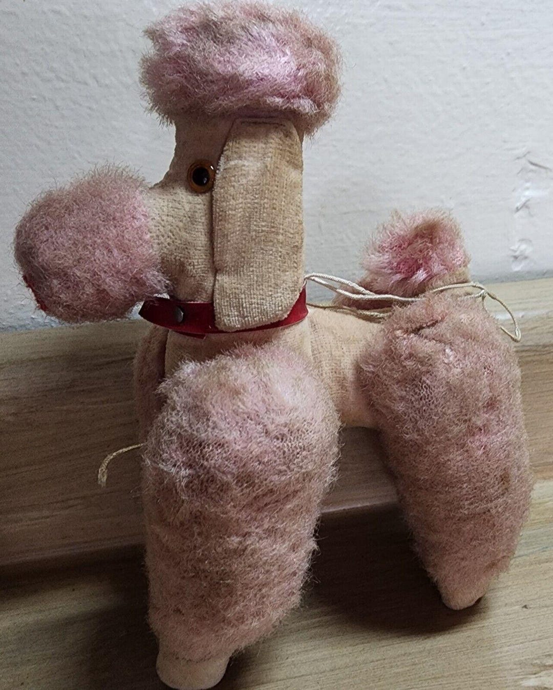 Vintage Pink Poodle Plush Toy Moving Legs Stuffed Very Loved See ...