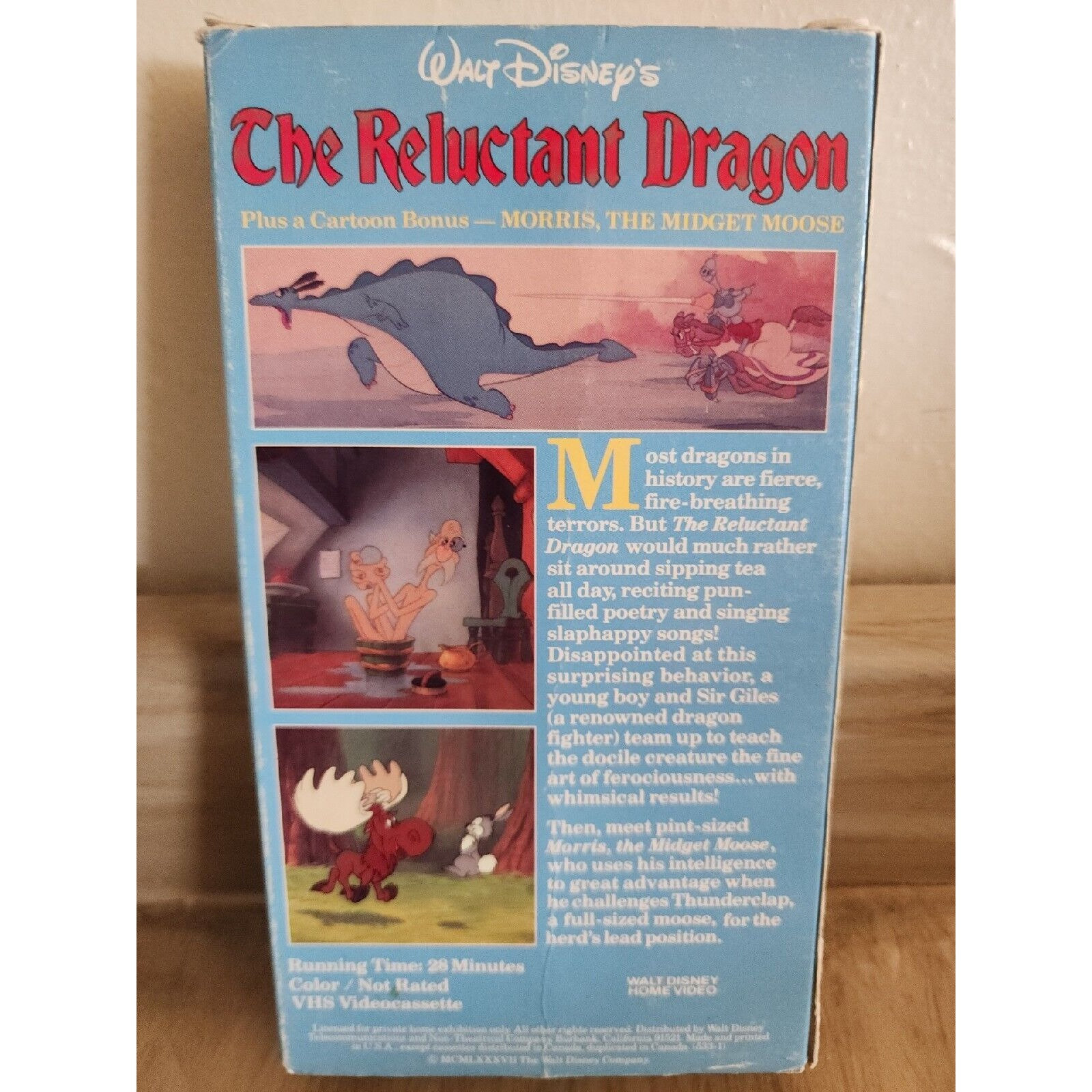 VHS Walt Disney the Reluctant Dragon VHS 1987 - Etsy