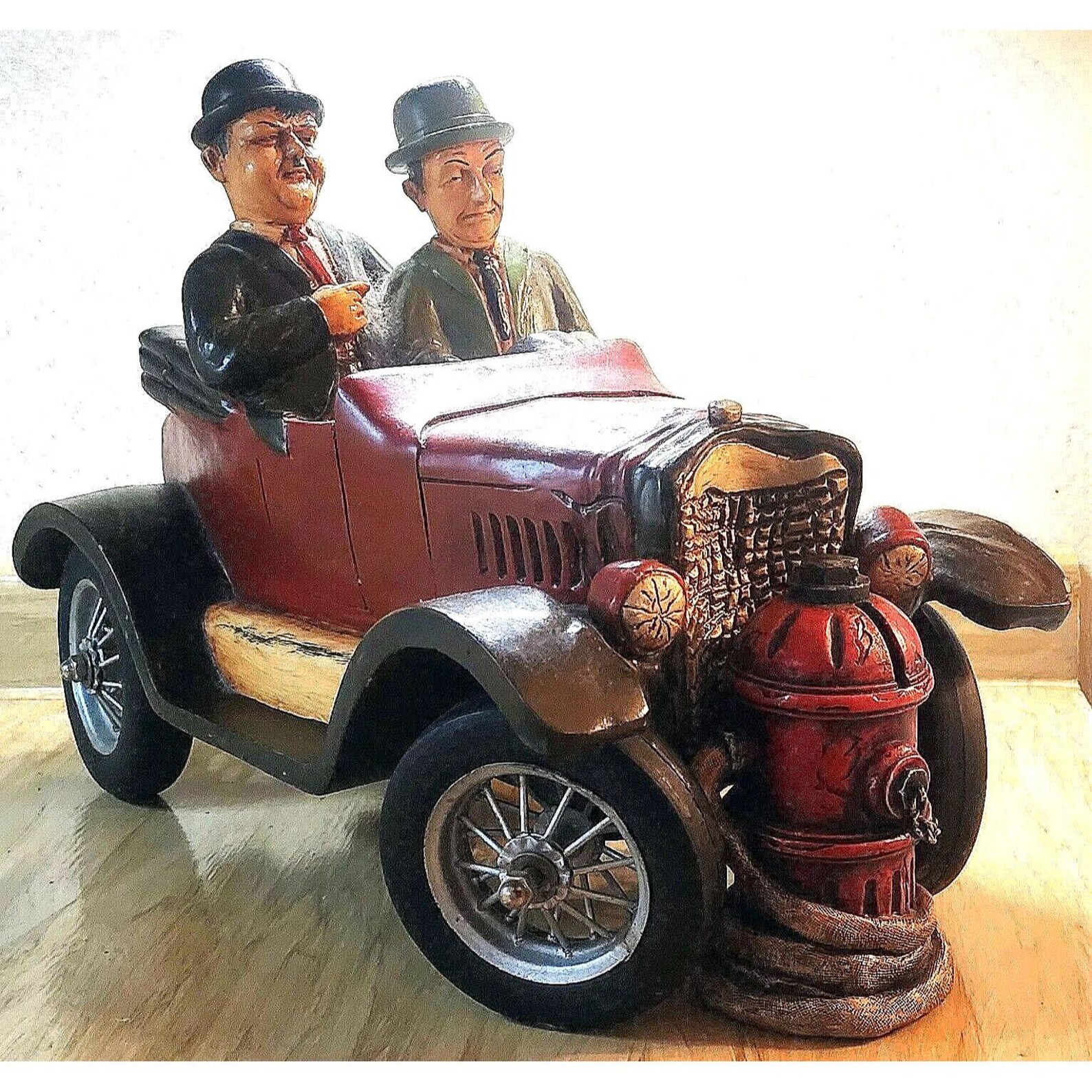 Vintage Laurel & Hardy Large Statue Figurine Car Fire Hydrant See ...