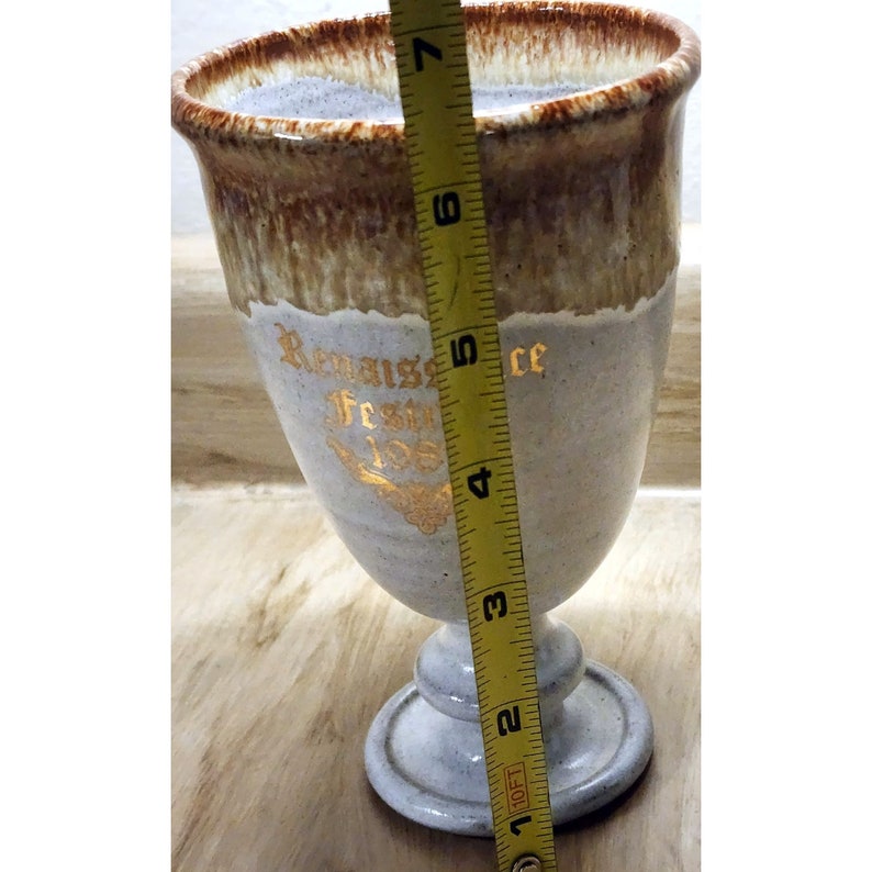 Vintage 1987 Renaissance Festival Stoneware Goblet Nice Drip - Etsy