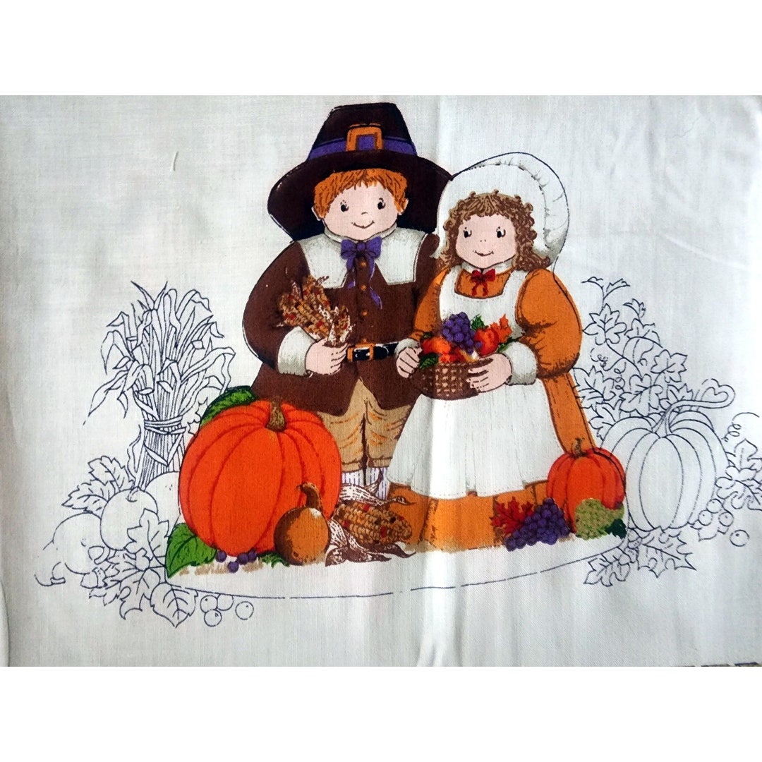 Keepsake Crafts Little Pilgrims Thanksgiving Table Centerpiece Pillow ...