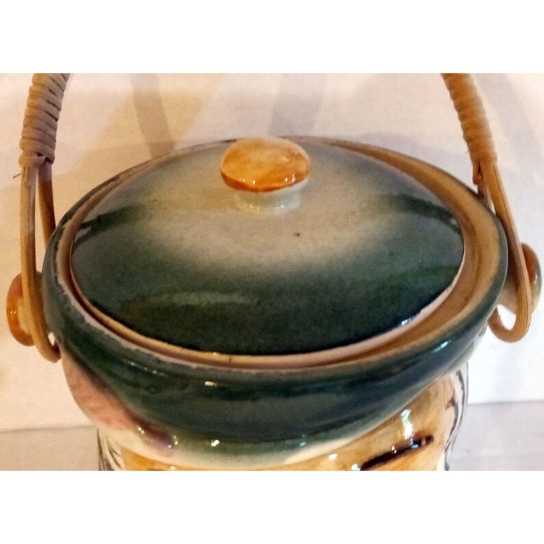 Vintage Toby Basket Weave Handle Biscuit Jar / Cookie Canister - Etsy