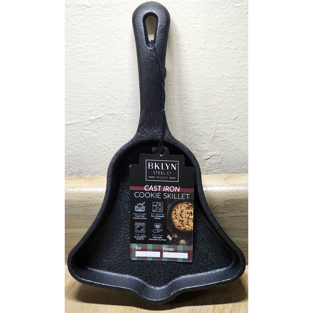 BKLYN Cast Iron Bell Shape Cookie Skillet Great for Pancakes & Other ...