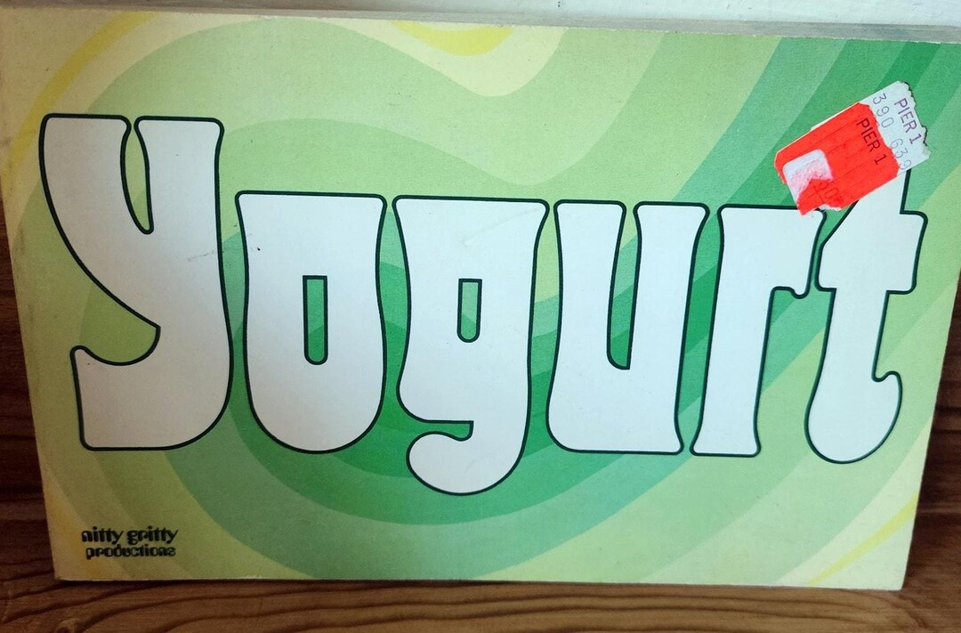 Yogurt Susan Mintz 1978 Illustrated Cookbook Nitty Gritty Productions ...