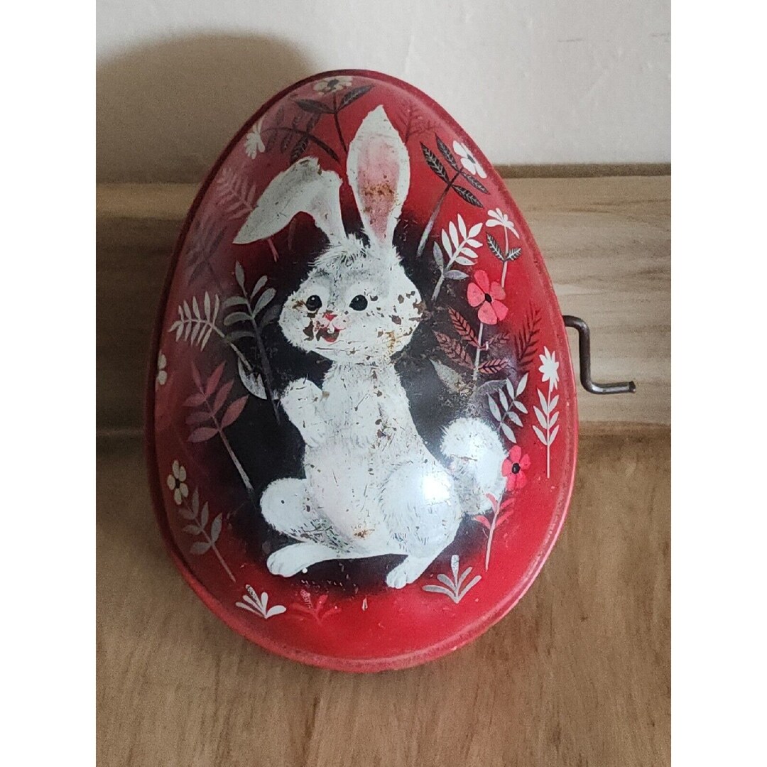 Mattel Wind up Red Easter Egg Metal Musical 1951 Toymakers - Etsy
