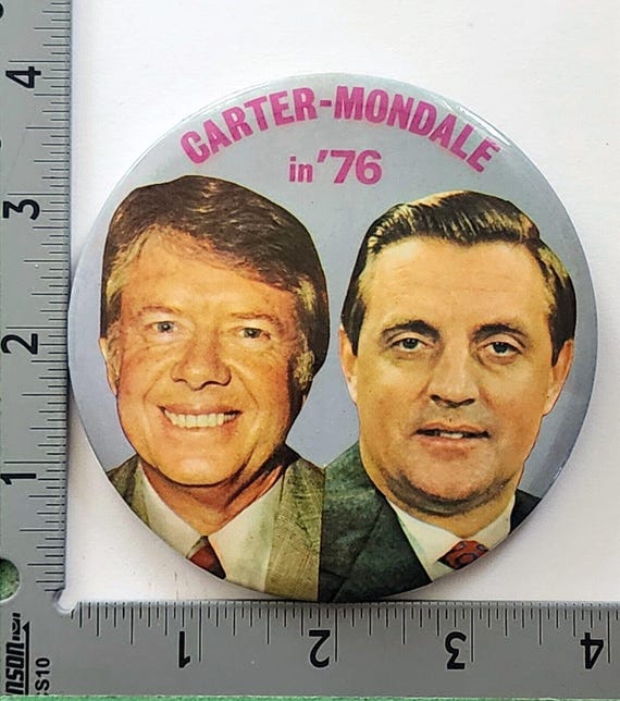1976 Jimmy Carter Walter Mondale Convention President… - Gem