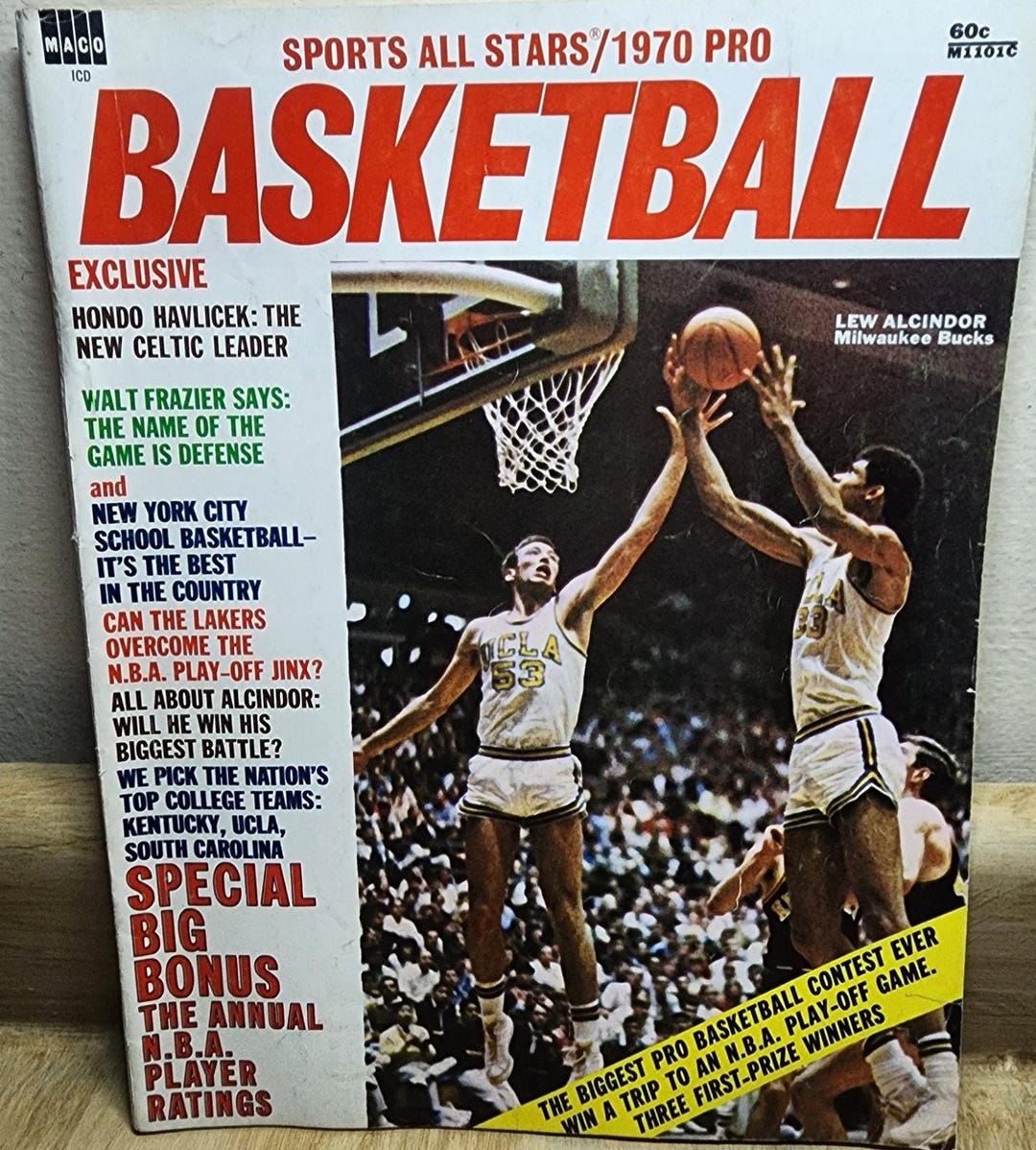 Sports All Stars 1970 Pro Basketball Magazine Lew Alcindor Hondo ...