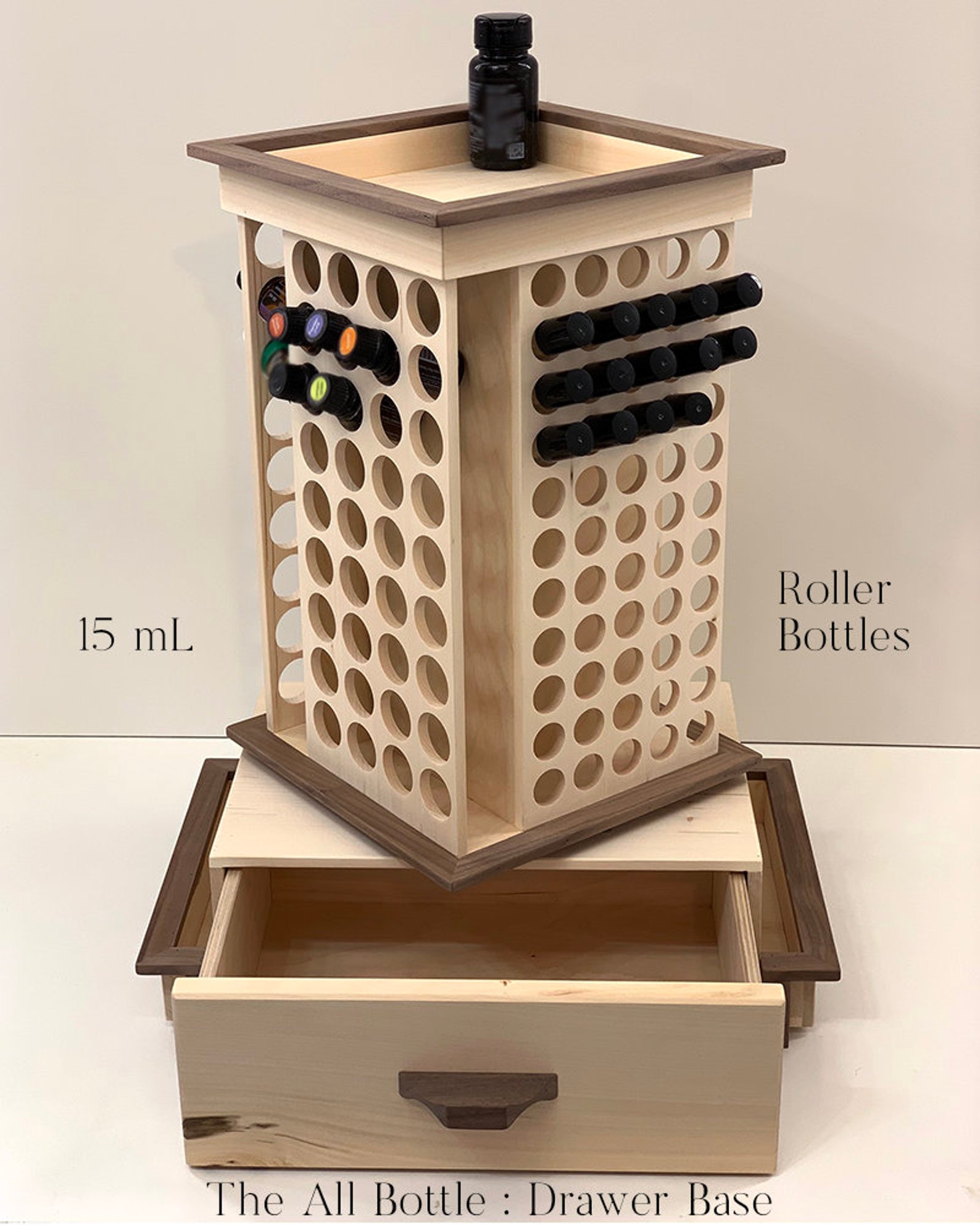 The All Bottle Rotator Essential Oil Storage Rack, Holds 182 Essential ...