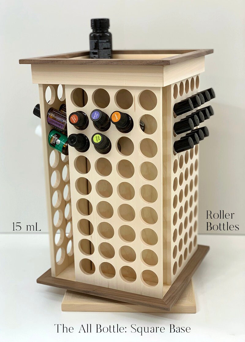 The All Bottle Rotator Essential Oil Storage Rack, Holds 182 Essential ...