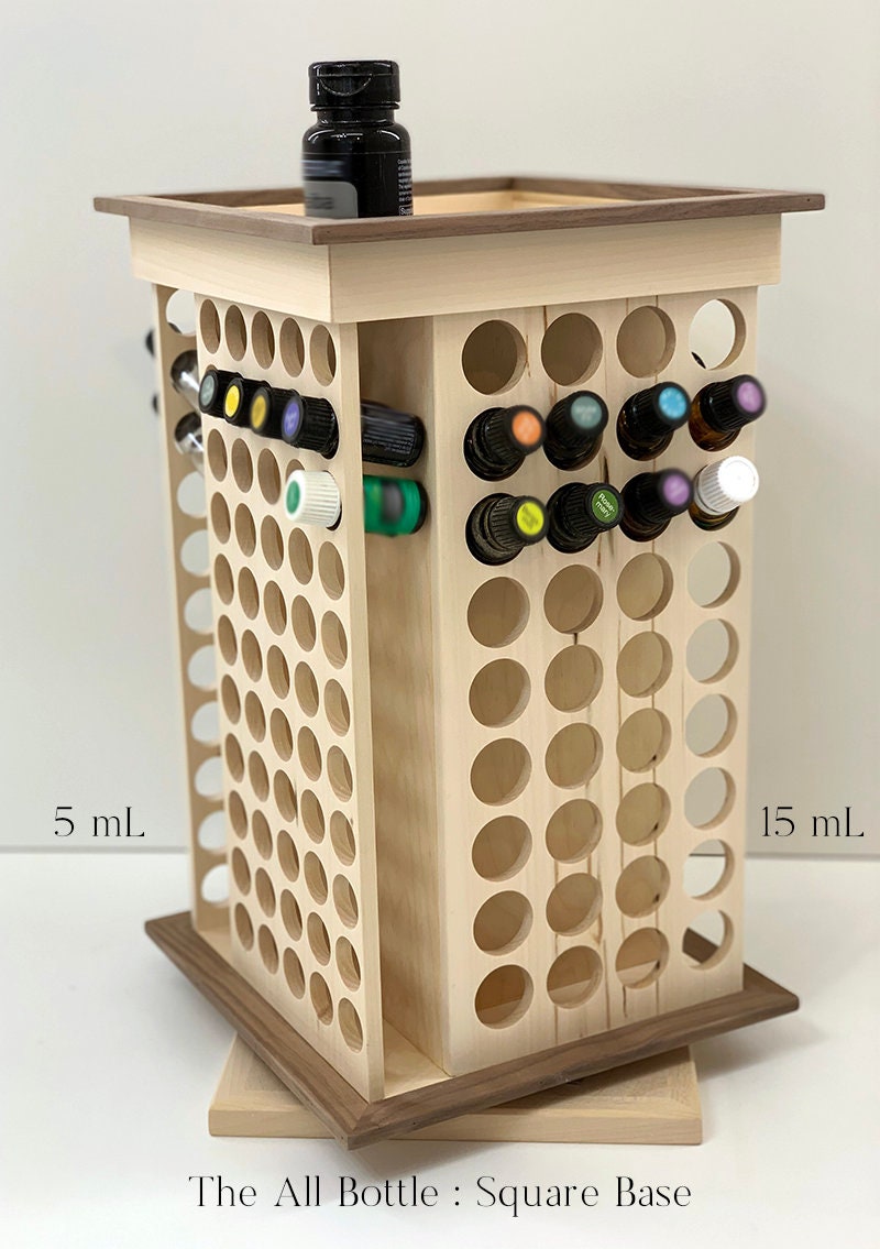 The All Bottle Rotator Essential Oil Storage Rack, Holds 182 Essential ...