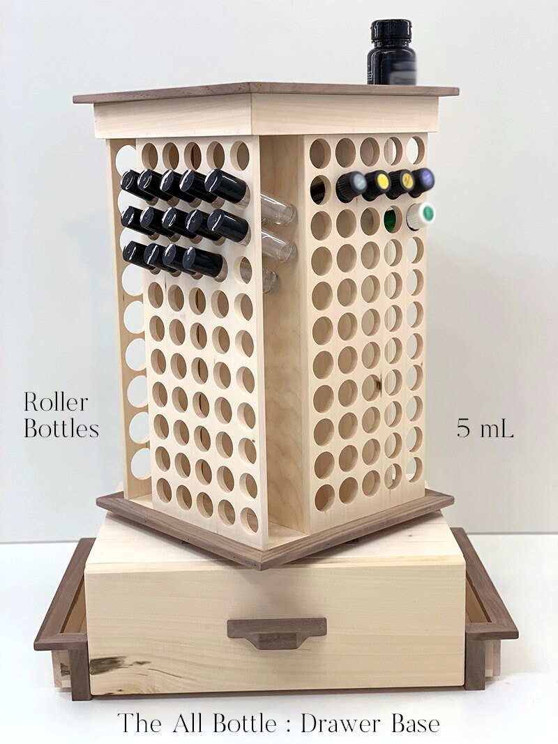 The All Bottle Rotator Essential Oil Storage Rack, Holds 182 Essential ...