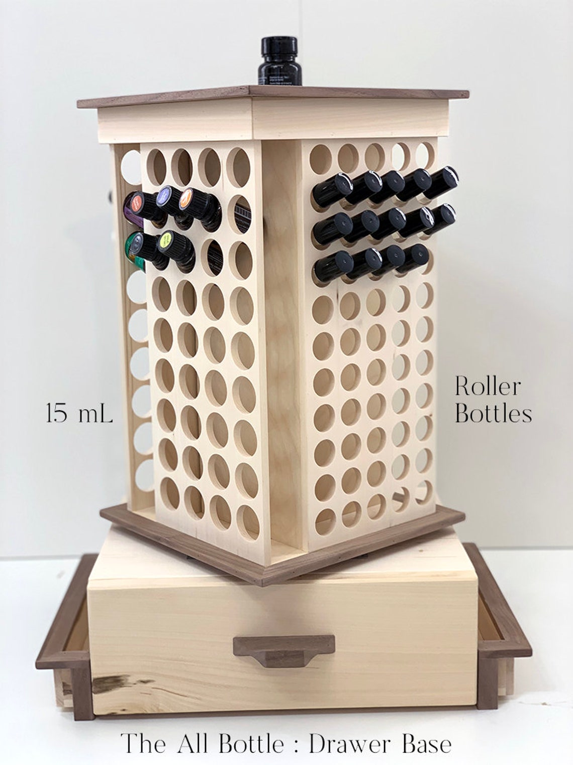 The All Bottle Rotator Essential Oil Storage Rack, Holds 182 Essential ...