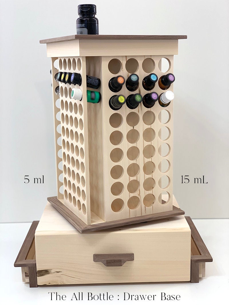 The All Bottle Rotator Essential Oil Storage Rack, Holds 182 Essential ...