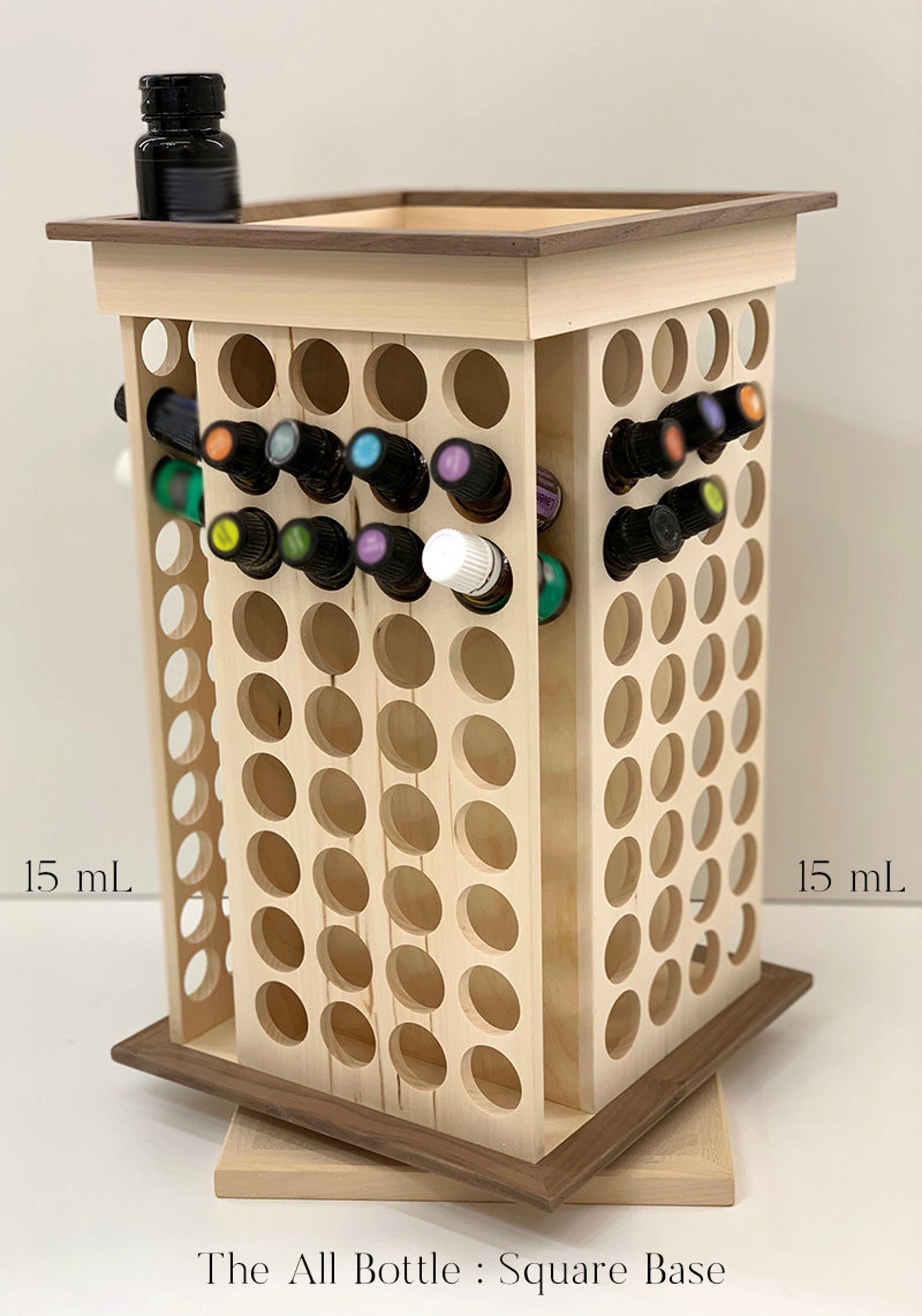 The All Bottle Rotator Essential Oil Storage Rack, Holds 182 Essential ...