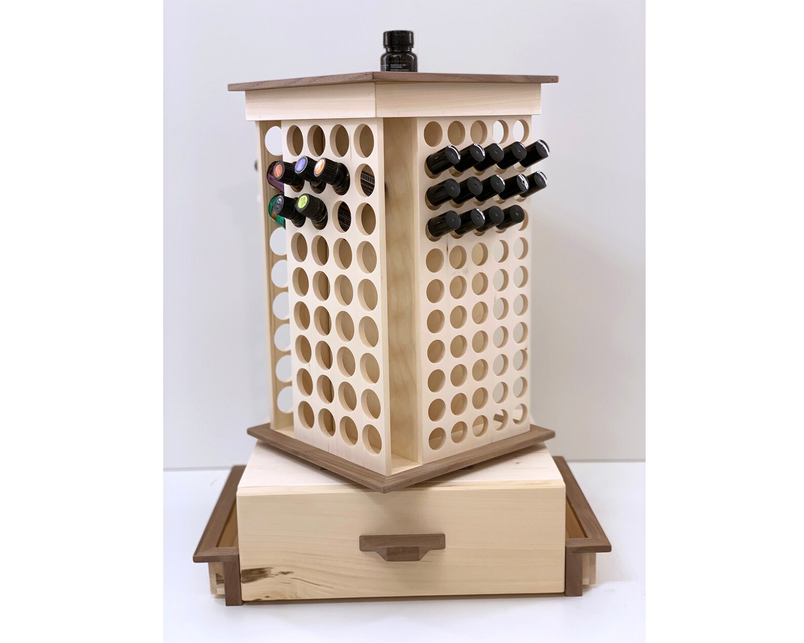 The All Bottle Rotator Essential Oil Storage Rack, Holds 182 Essential ...