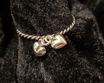 Dangle Heart Ring | Etsy