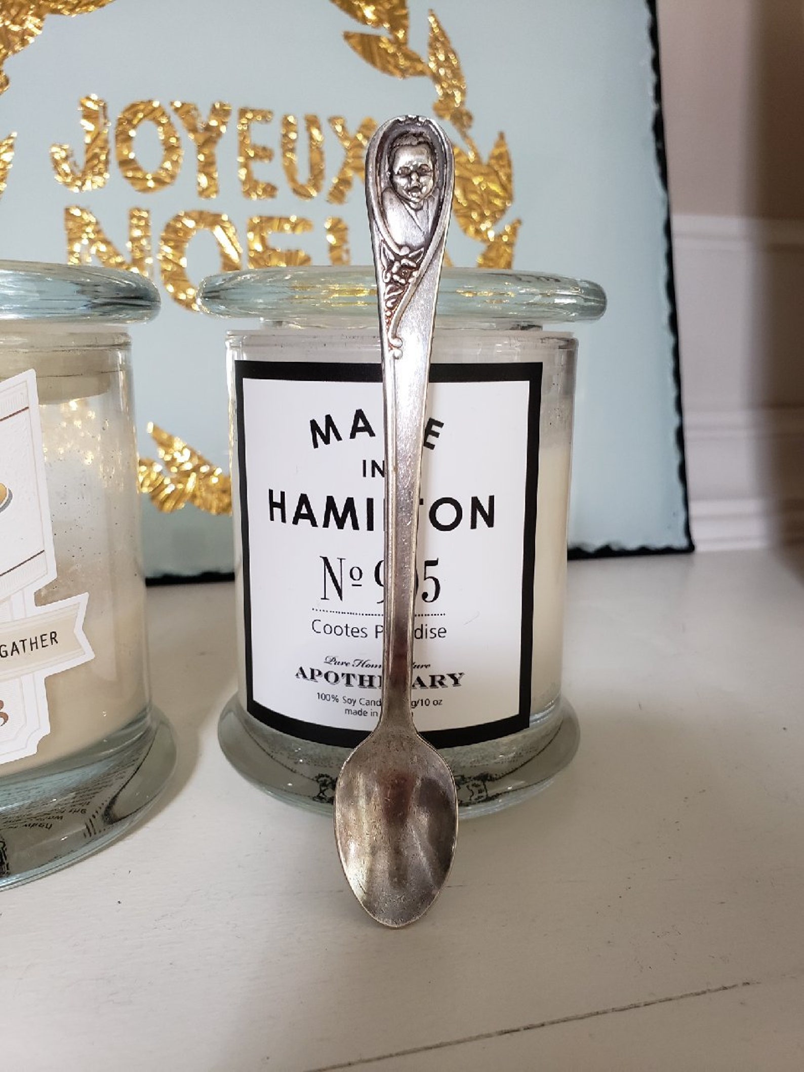 Mid Century Gerber Baby Emblem Spoon Floral Motif Long Handle Marked ...