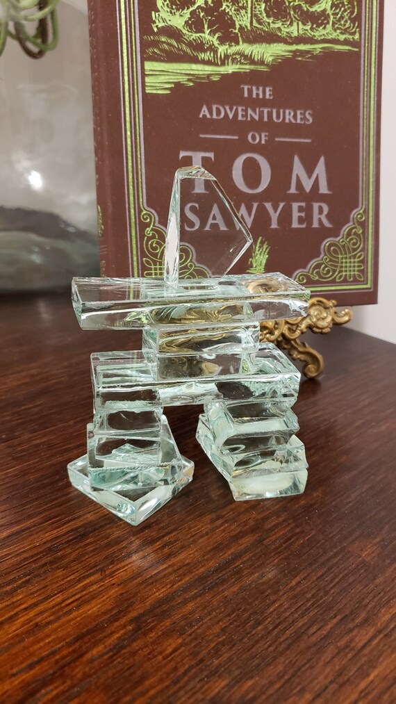Vintage Green Art Glass Inukshuk Inuit Art Decorative Object - Etsy Canada