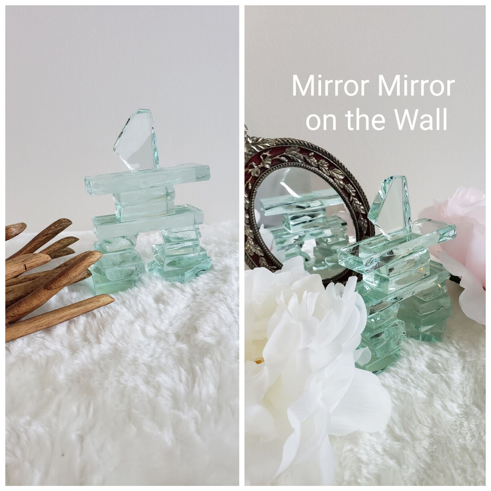 Vintage Green Art Glass Inukshuk Inuit Art Decorative Object - Etsy Canada