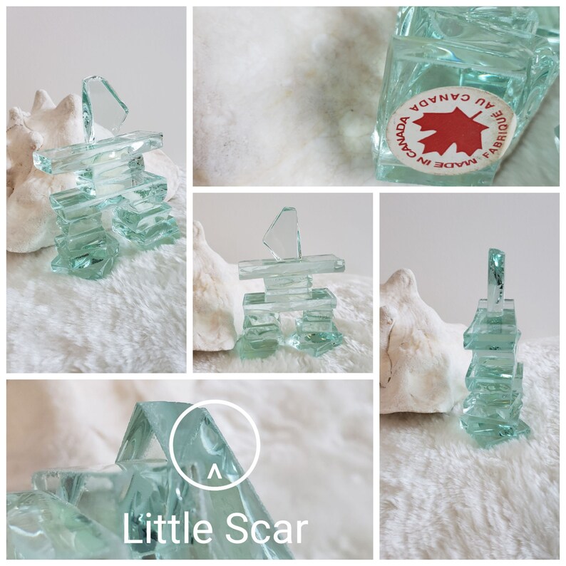 Vintage Green Art Glass Inukshuk Inuit Art Decorative Object - Etsy Canada