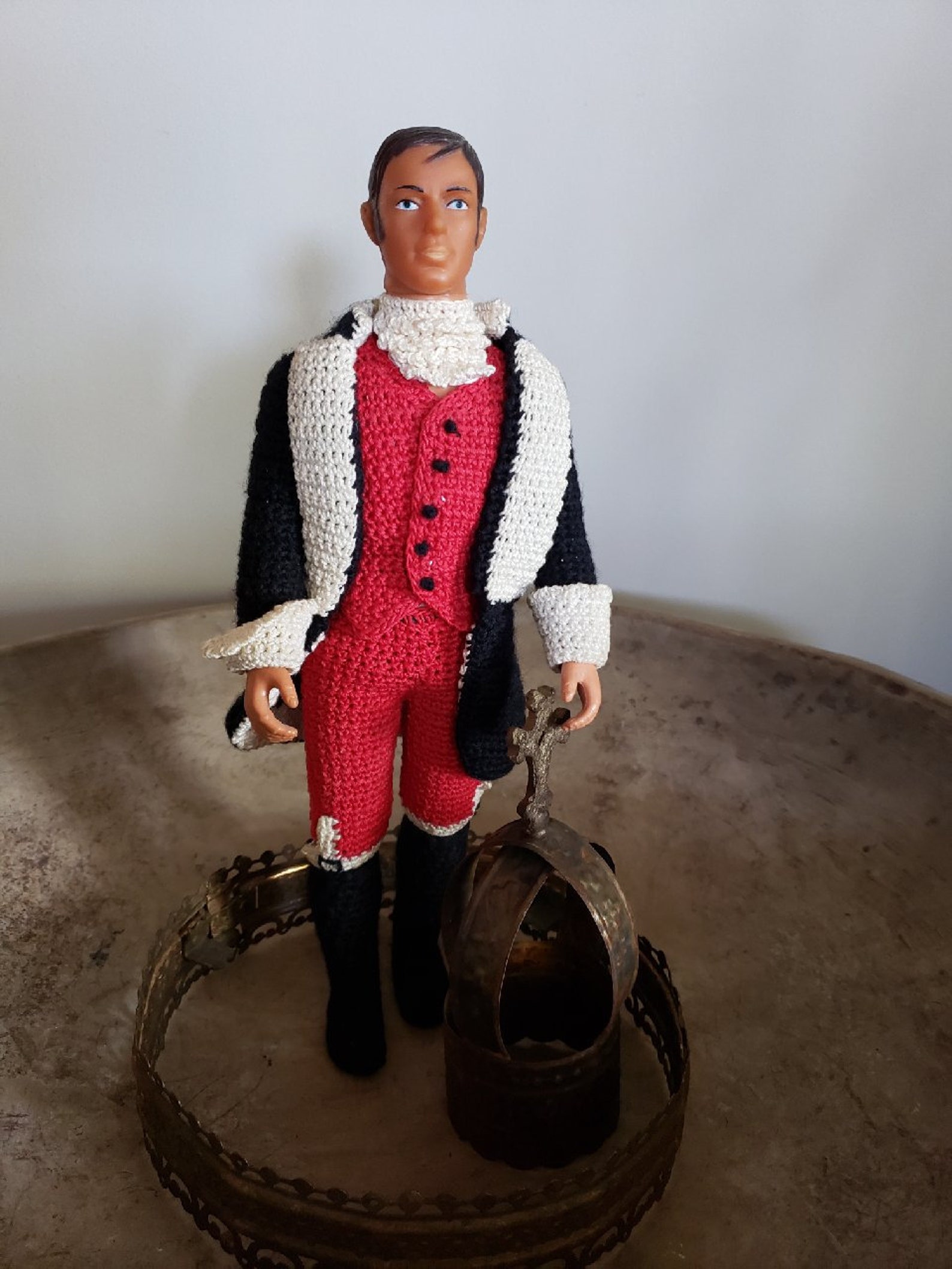 Vintage Ken LIKE Doll Regency Period Outfit Red Black White - Etsy Canada