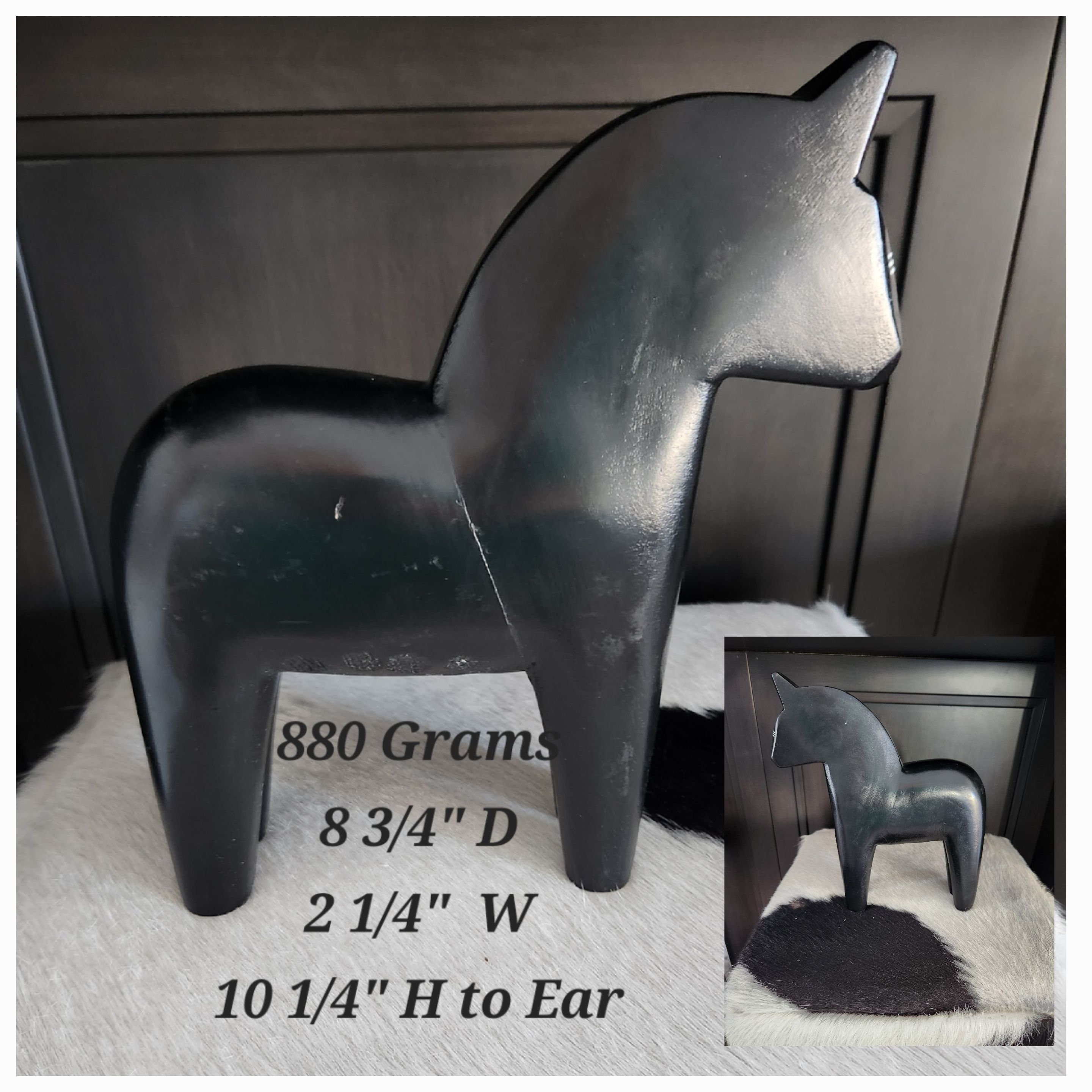 Stunning Vintage Ikea Finansiell Wood Dala Horse/ Ikea Scandinavian Art ...