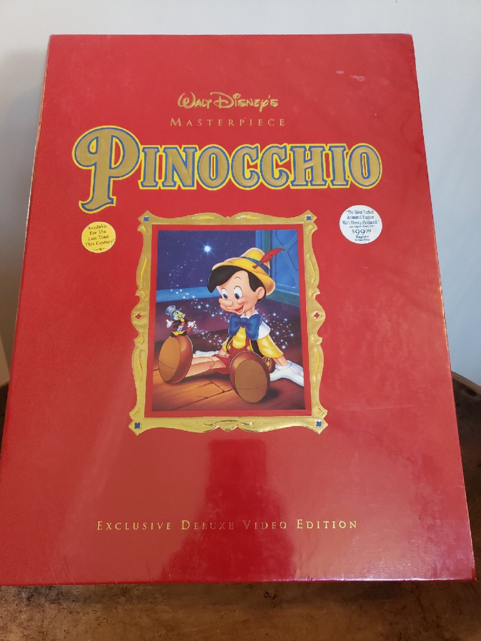 Vintage PINOCCHIO Walt Disney Masterpiece Excl. Deluxe Video - Etsy Canada