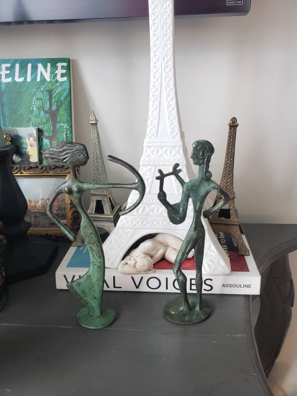 Vintage Ancient Greek Roman Oxidized Bronze Mythology Deities Statues ...