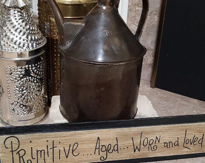 Rare Vintage CPR Railway Dark Metal Oil Can With Handle and Long Spout ...