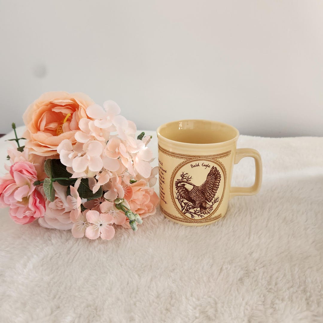 Vintage Ironstone Bald Eagle Mug/ Bird of Prey Mug/ Golden Eagle Mug ...