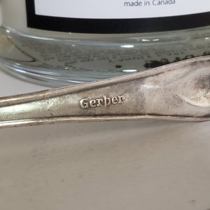 Mid Century Gerber Baby Emblem Spoon Floral Motif Long Handle Marked ...