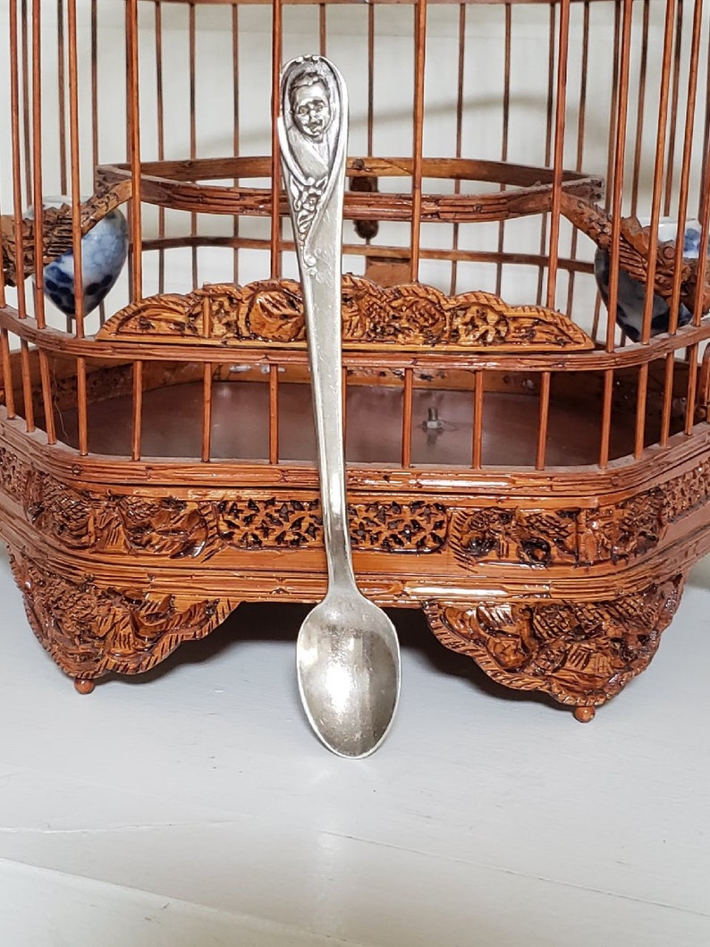 Mid Century Gerber Baby Emblem Spoon Floral Motif Long Handle Marked ...