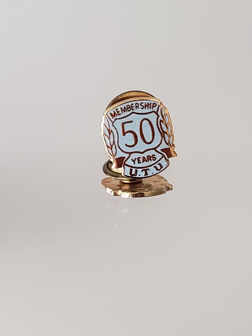 Vintage United Transportation Union 50 Years Service Railway Lapel Pin ...