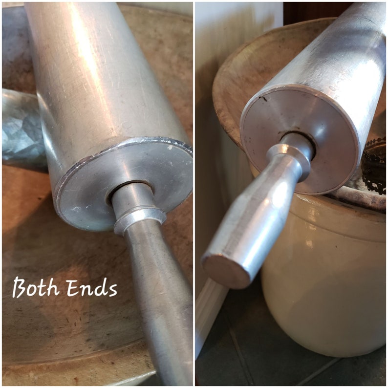 Vintage Industrial Aluminum Steel Rolling Pin Working Order - Etsy Canada